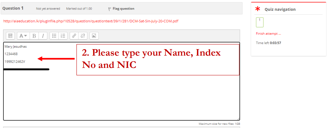 SLICM Exam Instructions - SLICM Exam Instructions